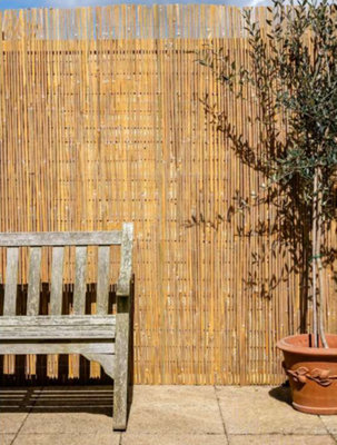 Bamboo Fencing Split Slat Screening Natural 3.0M X 1M Primrose by B&Q ...