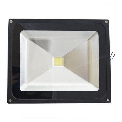 Lighthouse 50W Led Cob Slim Flood Light 6500K Black Housing by B&Q ...