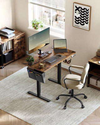 Songmics Vasagle Writing Desk, Smart Height-Adjustable Station With ...