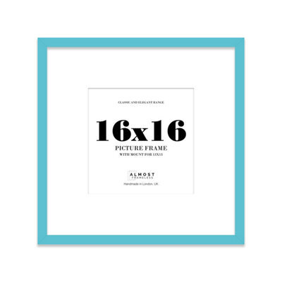 "16X16"" Turquoise Picture Frame - 16X16"" Square Frame With 13X13 ...