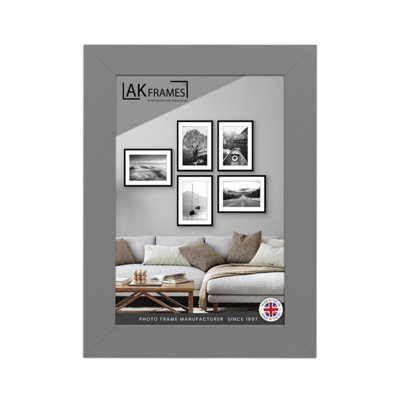 "AK Frames 10X8"" Dark Grey Poster Frame - Modern Picture Frame For ...