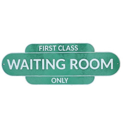 AB Tools First Class Waiting Room Sign Plaque Train Stop Railway Wall ...