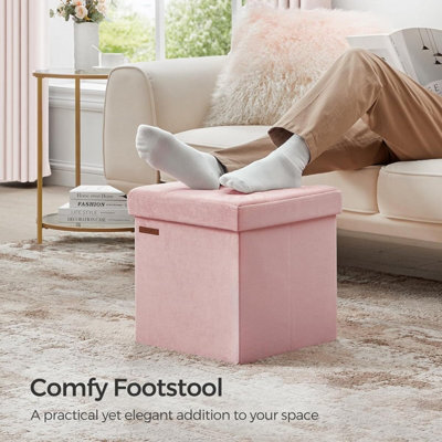 Songmics Storage Cube, Foldable Ottoman With Multi-Purpose ...