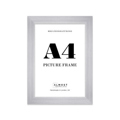 A4 Silver Picture Frame Contemporary Style Display A4 Pictures (21.1 X ...