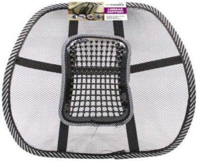 New Mesh Black Lumbar Cushion Office Seat Spine Support Lower Back Pain ...