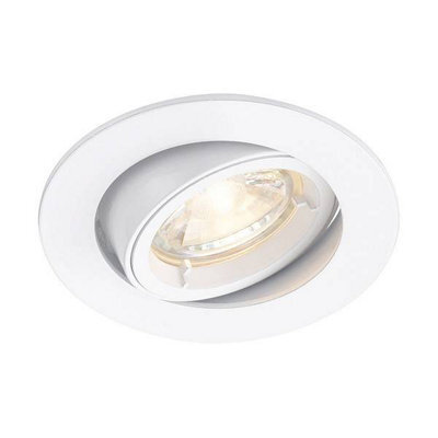 Luminosa Lighting Luminosa Cast Recessed Tilt Downlight Matt White ...