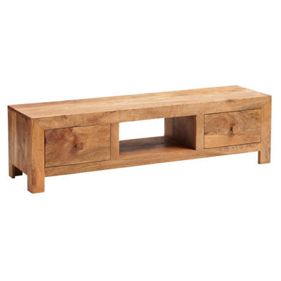 Worcester Poko Light Mango Wide Screen Tv Unit by B&Q | ufurnish.com