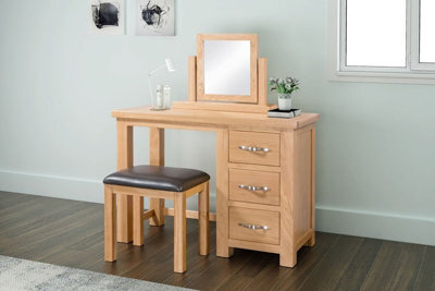 Buttercup Farm Sienna Dressing Table Set - D47 X W106.5 X H76 Cm - Oak ...