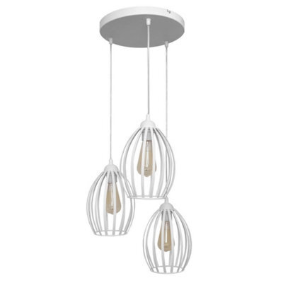 Luminosa Lighting Luminosa Dali Cluster Pendant Ceiling Light White ...