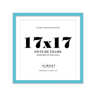 "17X17"" Turquoise Picture Frame - 17X17"" Square Frame With 16X16 ...