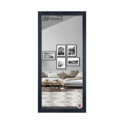36X12 Black Modern Step Picture Frame - Perfect For Posters, Photos And ...