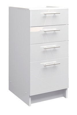 Jd Greta Kitchen Base Drawer Unit 400mm Cabinet With Fronts 40Cm White ...