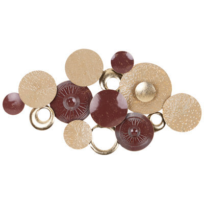 Beliani Wall Decor Bromine Metal 69 Cm Gold by B&Q | ufurnish.com