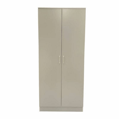 Venice 2 Door Grey 80Cm Wide Wardrobe by B&Q | ufurnish.com
