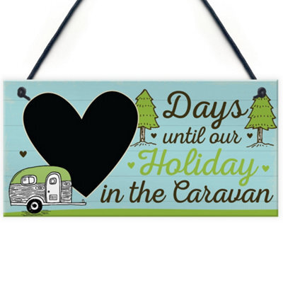 Red Ocean Chalkboard Countdown To Caravan Holiday Caravan Sign Funny ...