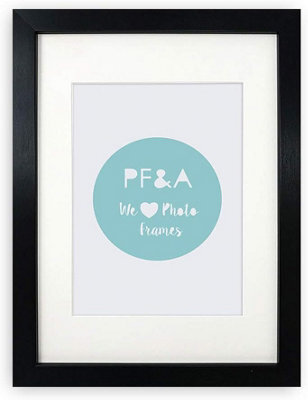 Photo Frames & Art Pf&a Oxford Black A4 Picture Frame For A5 Print ...
