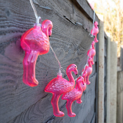 Gardenwize Garden Outdoor 2M Solar Flamingo Led String Decorative ...