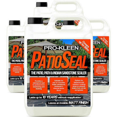 Pro-Kleen Patioseal Matt Patio Sealant For Indian Sandstone, Concrete ...