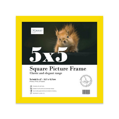 5X5 Yellow Picture Frame (12.7 X 12.7Cm) Poster, Photo, Artwork ...