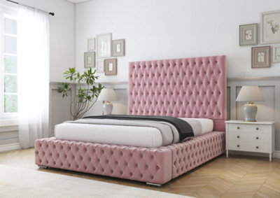 Comfort Beds Ambassador Blush Plush Bed Frame by B&Q | ufurnish.com