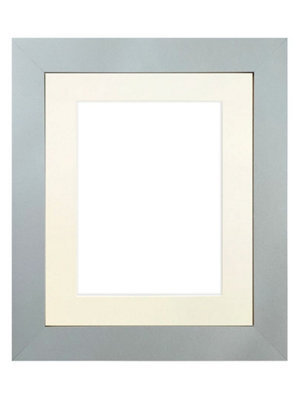 Frames By Post Metro Light Grey Frame With Ivory Mount For Image Size ...