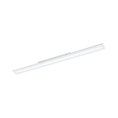 Sleek White Slim Led Flush Ceiling Light With Remote Control - 30W ...