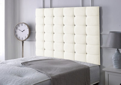 "Adore Designs High Cubed Chenille 4Ft Small Double 36"" Headboard ...