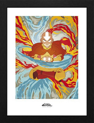 GB Eye Avatar Aang Avatar State 30 X 40Cm Framed Collector Print by B&Q ...