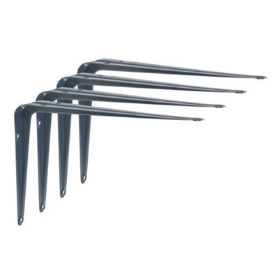 Neptune Grey London Metal Steel Shelf Wall Brackets 75mm X 100mm - 12 ...