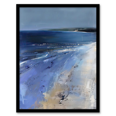 Artery8 Exmouth Beach Devon England Modern Painting Wall Art Print - A4 ...
