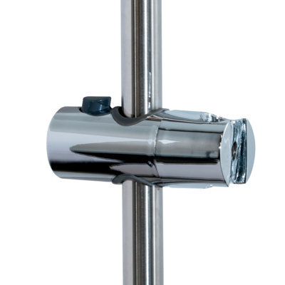 Showerdrape Shower Rail Slider Attachment Chrome Riser Rail For 22mm ...