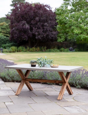 Garden Trading Outdoor Indoor Burford Dining Table Only Natural ...