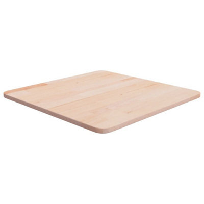 Berkfield Square Table Top 50X50X1.5 Cm Untreated Solid Wood Oak by B&Q ...