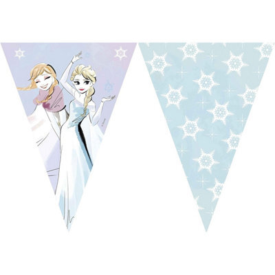 Disney Frozen Frozen Sparkle Bunting (Pack Of 9) Multicoloured (One ...