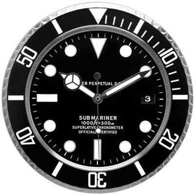 Submariner Wall Clock Suitable For Dining Room, Living Room, Studio ...