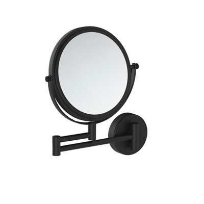 Cosmic Wall Magnifying Mirror Matte Black Essentials (X5) by B&Q ...