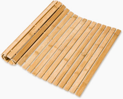 Bamboo Folding Duck Board Natural - 60 X 40Cm by B&Q | ufurnish.com