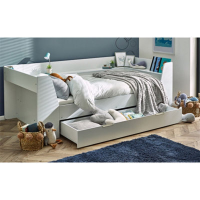 Ashfield Premier All White Daybed Single 3Ft (90Cm) And Underbed ...