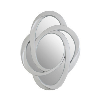 Orsina Silver Finish Elliptical Design Wall Mirror by B&Q | ufurnish.com