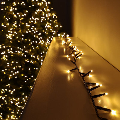 Premier - 3000 Led Multi Action Treebrights With Timer - Vintage Gold/green by B&Q | ufurnish.com
