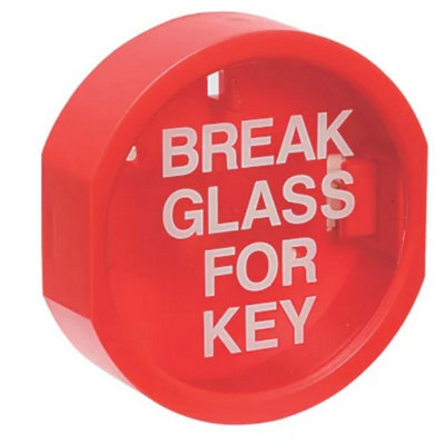 Eai Break Glass Key Box - Plastic Screen - Red by B&Q | ufurnish.com