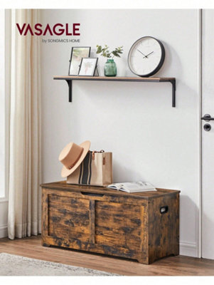 Songmics Vasagle Storage Chest, Storage Bench, Blanket Box With 2 ...