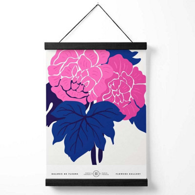 Artze Wall Art Pink And Blue Allium Flower Market Gallery Art Print ...