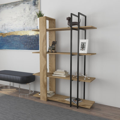 Decorotika Onno 4-Tier Modern Bookcase Bookshelf Shelving Unit by B&Q ...