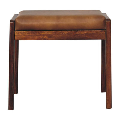 Artisan Furniture Solid Wood Buffalo Hallway Footstool by B&Q ...