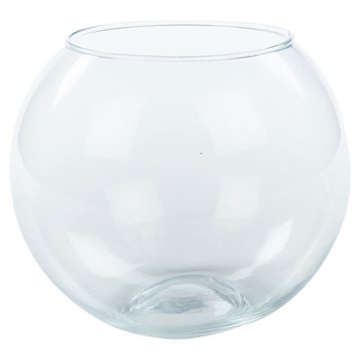 Urbn-Living Urbnliving Height 20Cm Recycled Clear Glass Round Flower ...