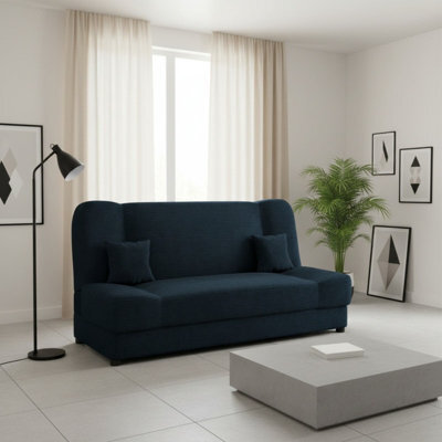 Living Room Sofa Jonas With Click Clack Sleeping Function Storage And ...