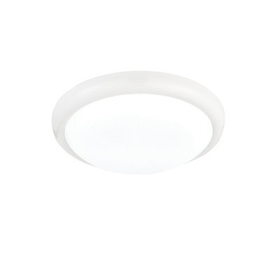 Anson Lighting Hardin Integrated Led Flush Ceiling Fitting Gloss White ...