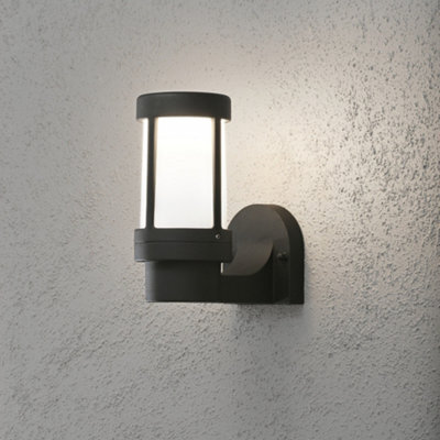Luminosa Lighting Luminosa Siena Outdoor Modern Wall Lamp Black, Ip44 ...