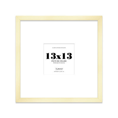 "13X13"" Gold Picture Frame - 13X13"" Square Frame With 9X9"" Mount For ...